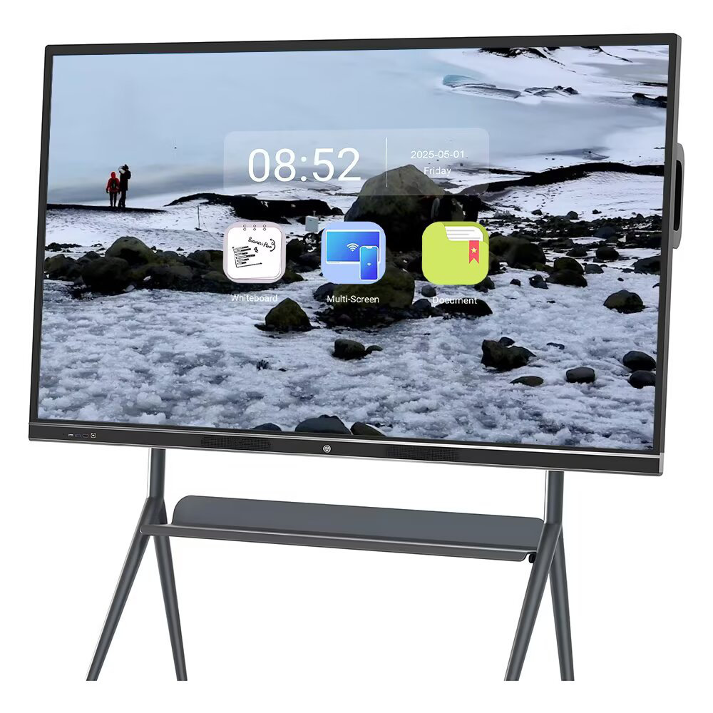 JYXCN Smart Board 86" 4K Digital Touch Interactive Whiteboard Wireless Multi-User Annotation for ...